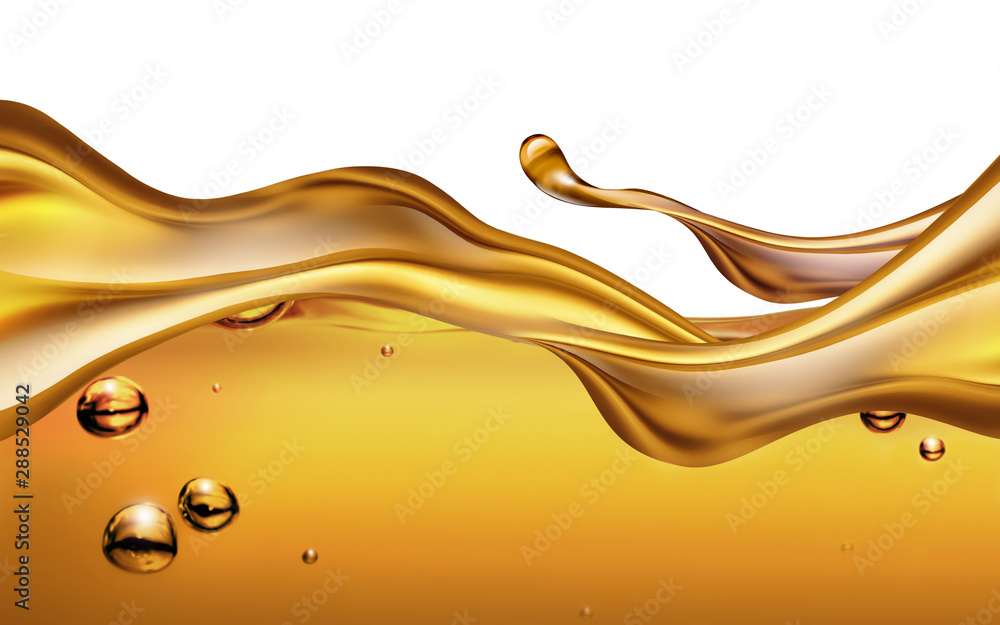 Oil splashes close-up Stock Illustration | Adobe Stock