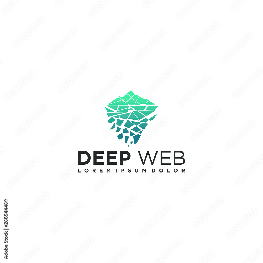 Deep web logo for modern business technology Stock Vector | Adobe Stock