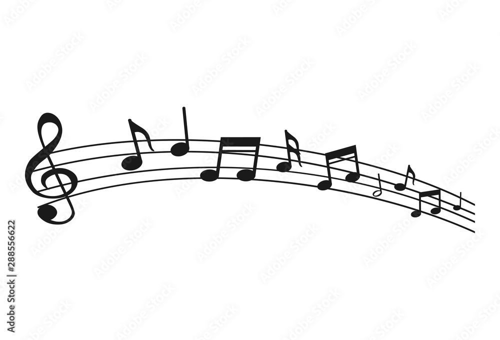 Treble Clef Staff Template