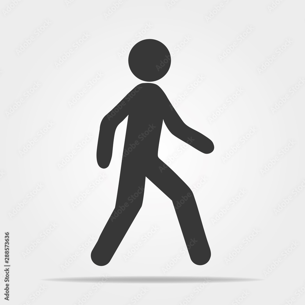 Walk vector icon vector illustration. Eps 10 Stock Vector | Adobe Stock