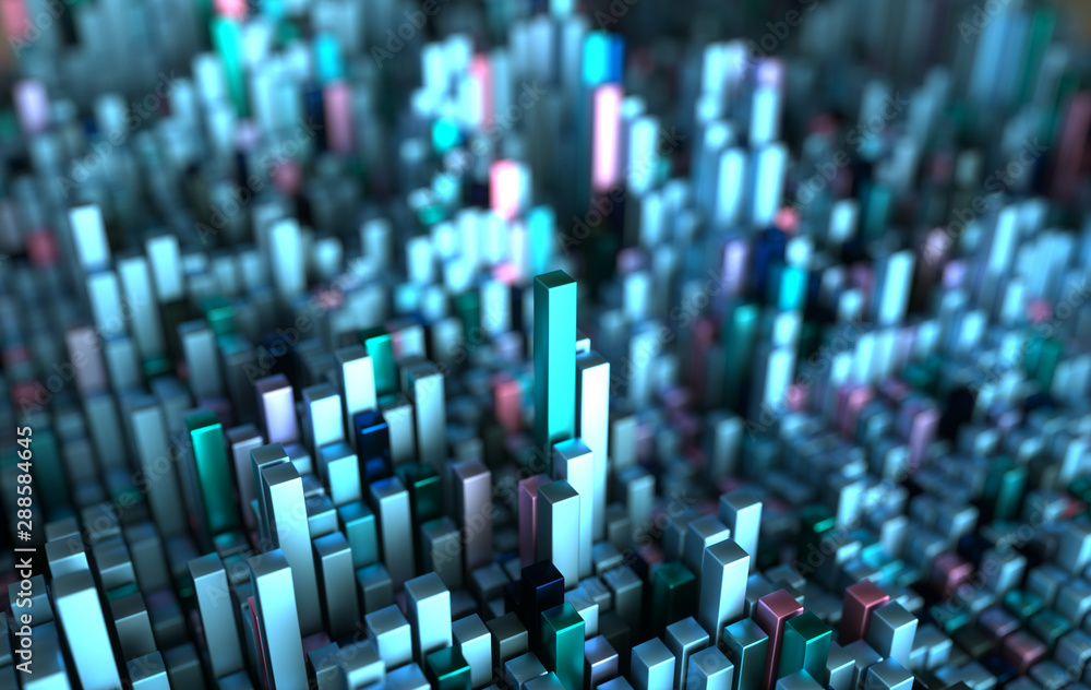 Cubes pattern futuristic background. Science fiction background of ...