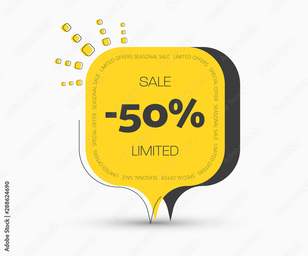 Design of square vector banner with rounded corners on the leg for mega ...