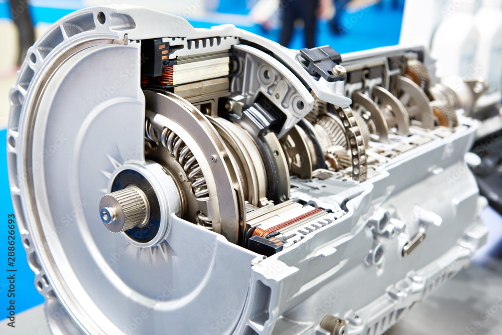 8-speed hybrid gearbox Stock Photo | Adobe Stock