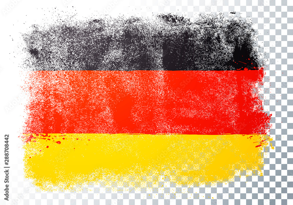 Vector illustration isolated germany flag with old grunge and vintage ...