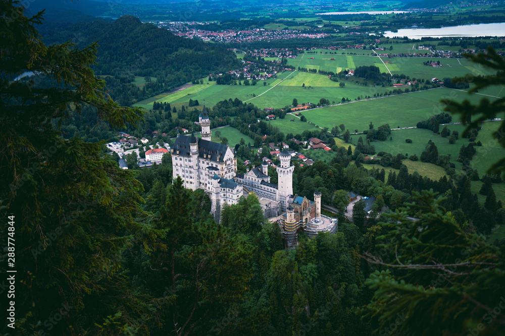 Schloss Neu Schwanstein in Deutschland Stock Photo | Adobe Stock