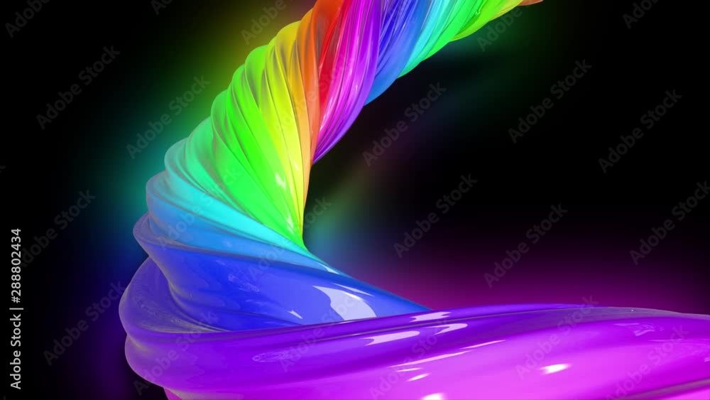 Paint flow moves in a circle. Abstract colorful creative background ...