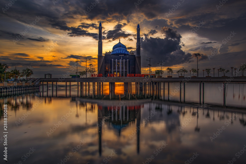 Mosque Shadow wall mural wallpaper | Muraledesign.com