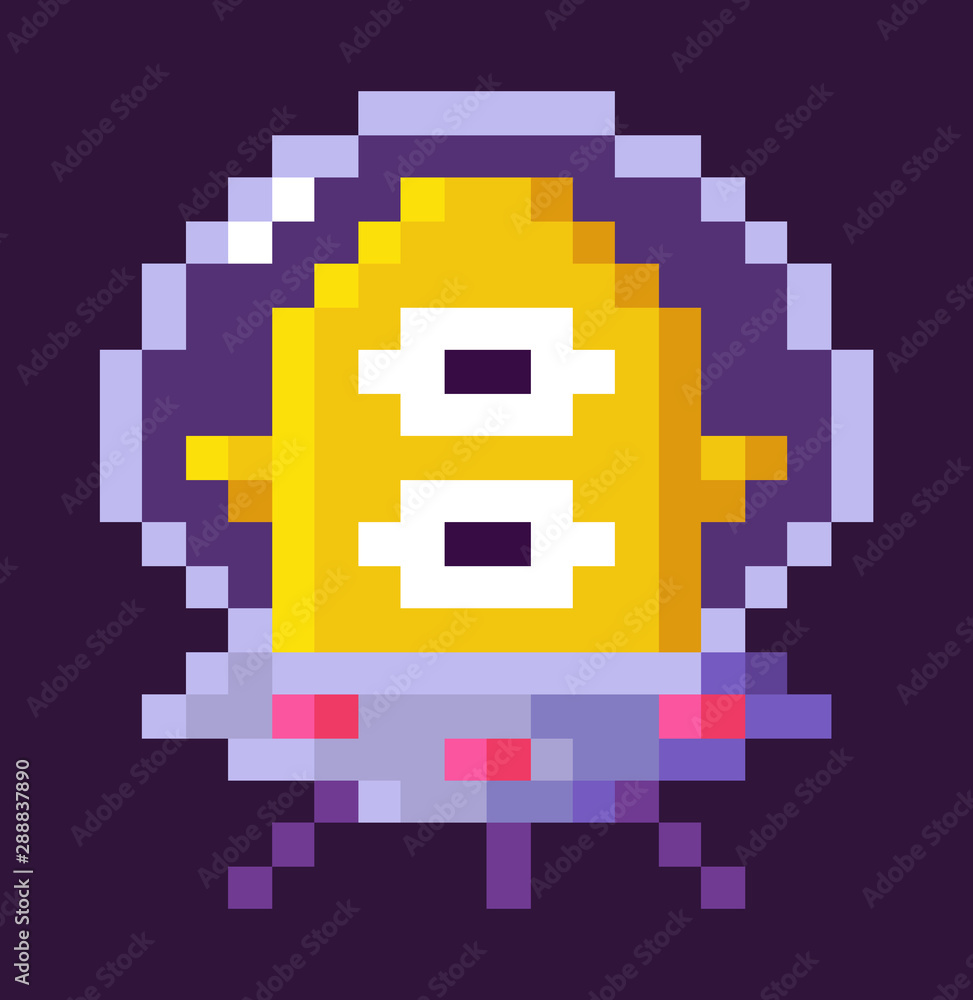 Character sitting in spaceship vector, alien floating in space ...