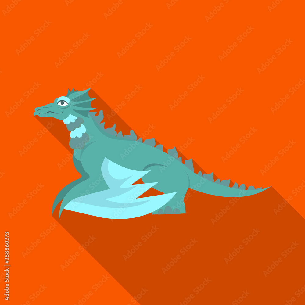 Vector Design Of Dragon And Lizard Icon Collection Of Dragon And