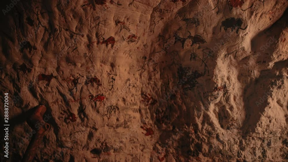 Primitive Prehistoric Neanderthal Drawings of Animals and Abstracts ...