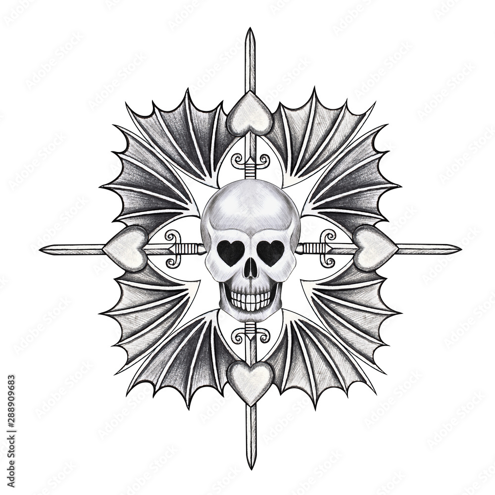 Demonic Sword Drawing