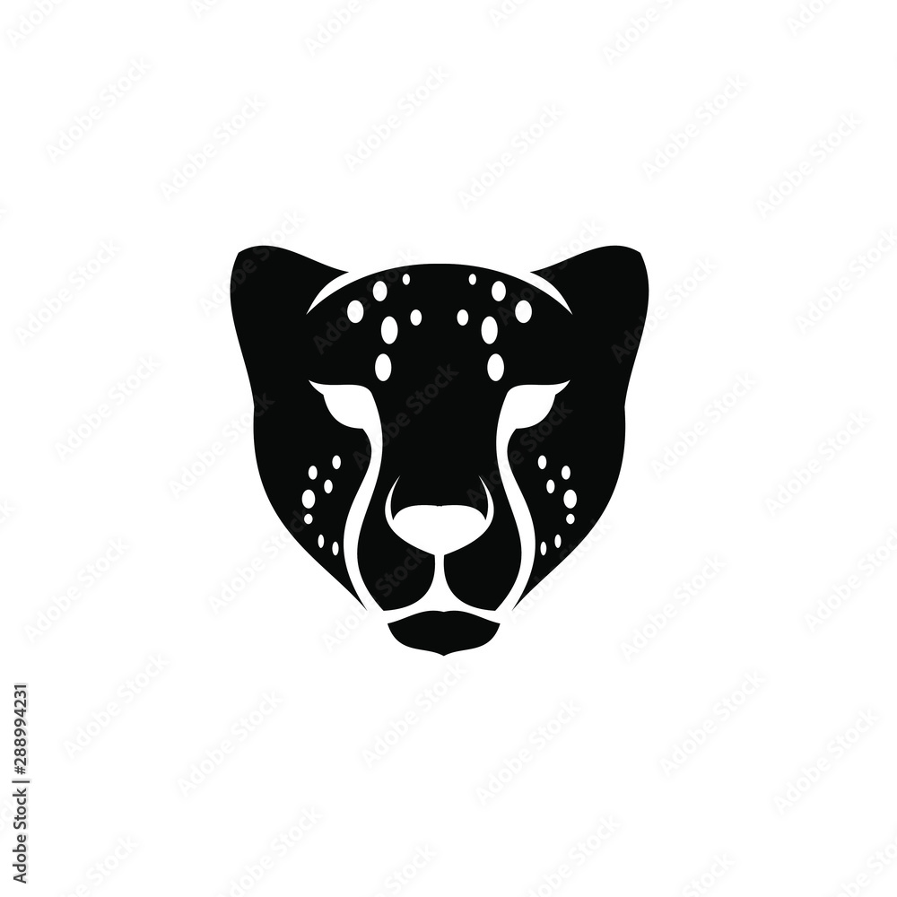 cheetah logo icon designs vector Stock Vector | Adobe Stock