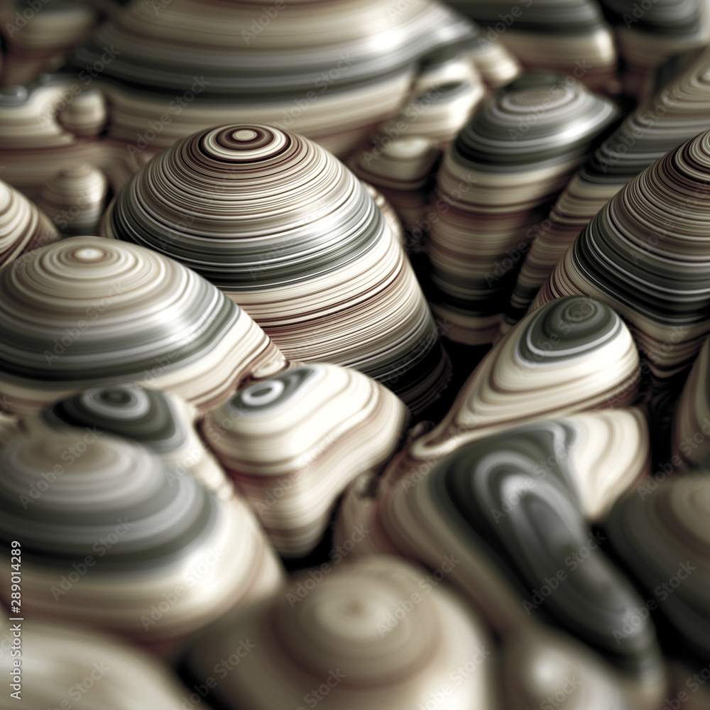 Colorful volumetric abstract background with texture. 3d illustration ...