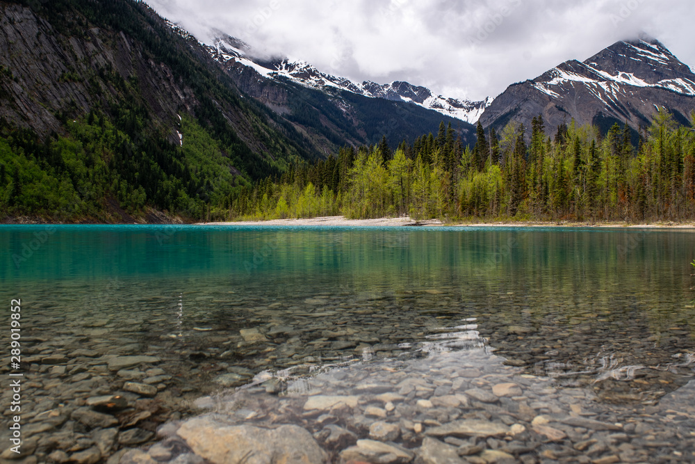 canada national park mount robson lake Stock Photo | Adobe Stock