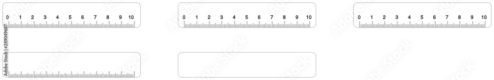 Lineal 10cm SVG Vektor Stock Vector | Adobe Stock