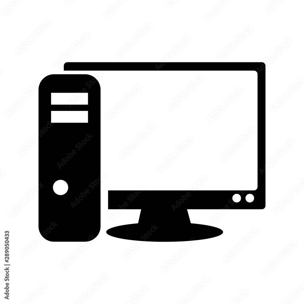 monitor logo vector Stock Vector | Adobe Stock