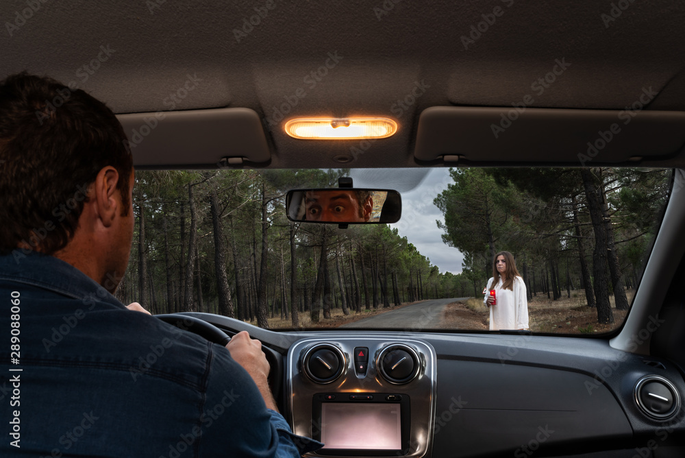 Looking Out Windshield