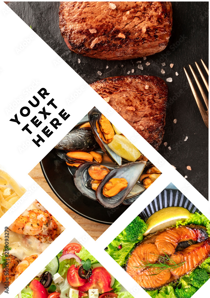 Food Collage Background