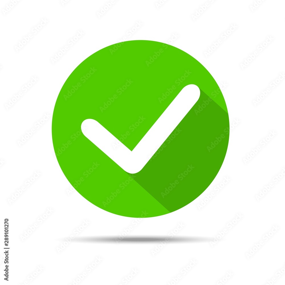 Vector true check mark icons Stock Vector | Adobe Stock