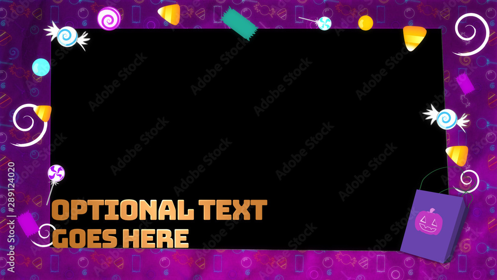 Halloween Candy Overlay Stock Template | Adobe Stock