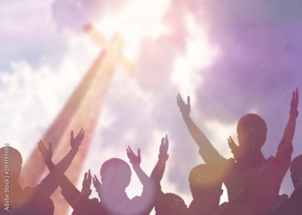 Arms Raised In Worship Church