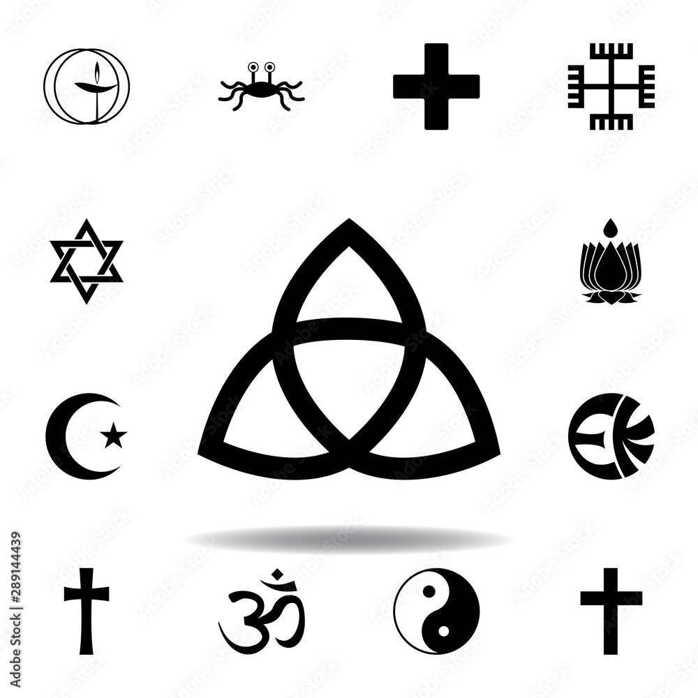 religion symbol, paganism icon. Element of religion symbol illustration ...