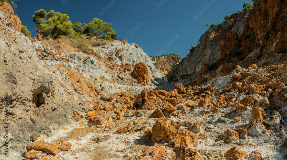 Photo & Art Print Sousaki is an extinct volcano and modern solfatara ...