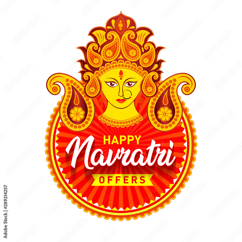 Sale Banner for Indian Festival of Navratri Celebration, Big Navratri ...