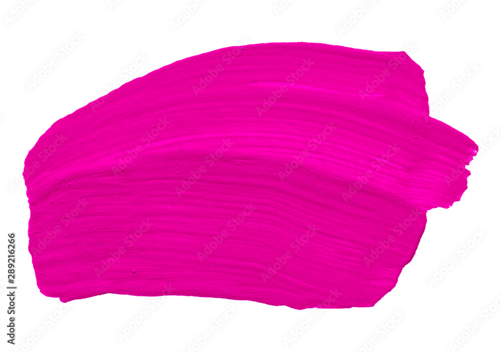 Vector pink paint texture isolated on white - acrylic banner for Your ...