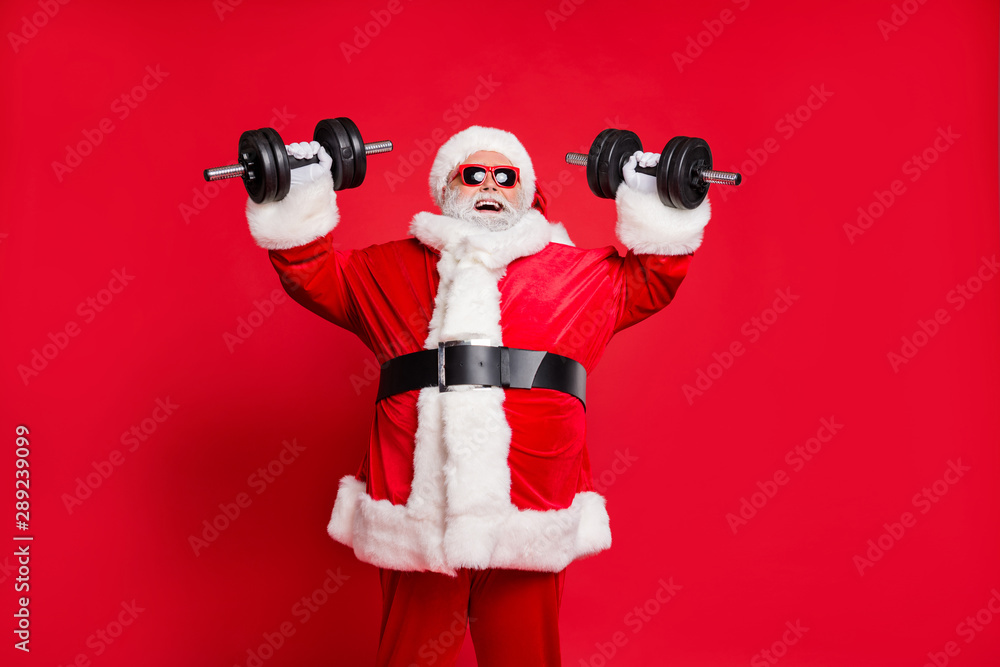 Portrait of his he nice attractive cheerful cheery glad positive fat ...