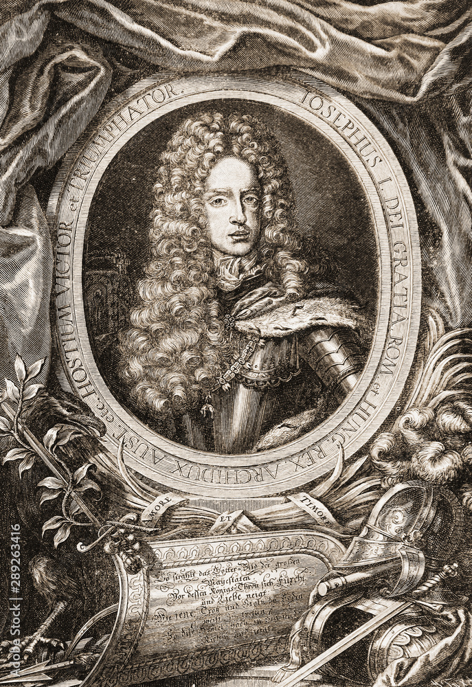 Ilustrace „Joseph I, Holy Roman Emperor (1678 - 1711) from the House of ...