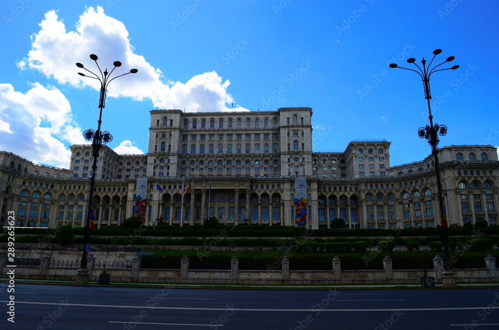 beautiful architecture of the ancient city of Bucharest, capital of ...