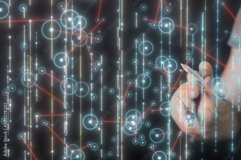 Touch screen technology. Future modern touch screen technology Stock ...