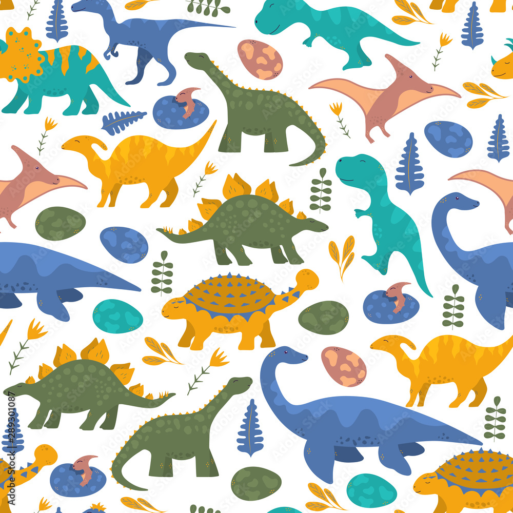 Dinosaur Pattern Wallpaper