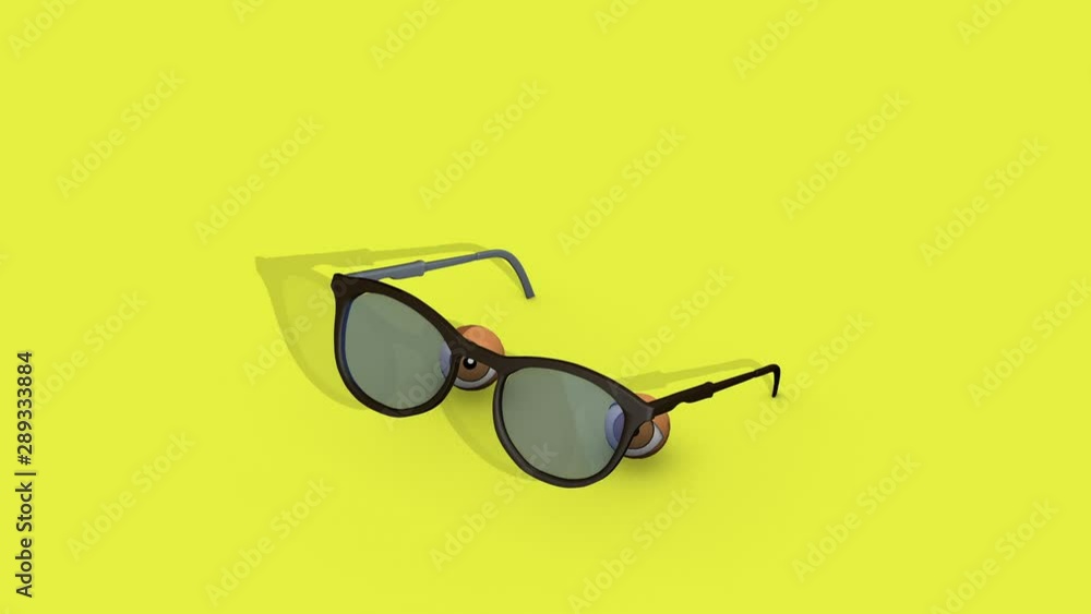 Eye Care Isometric Animation Loop. isometric animation loop of a pair ...