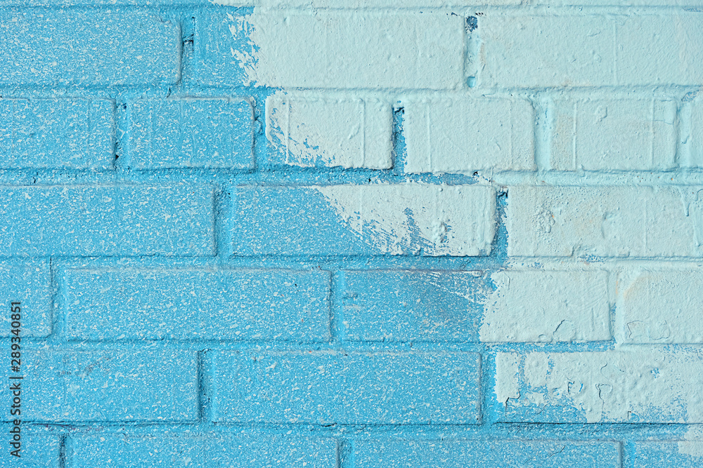 Blue Brick Grunge Background