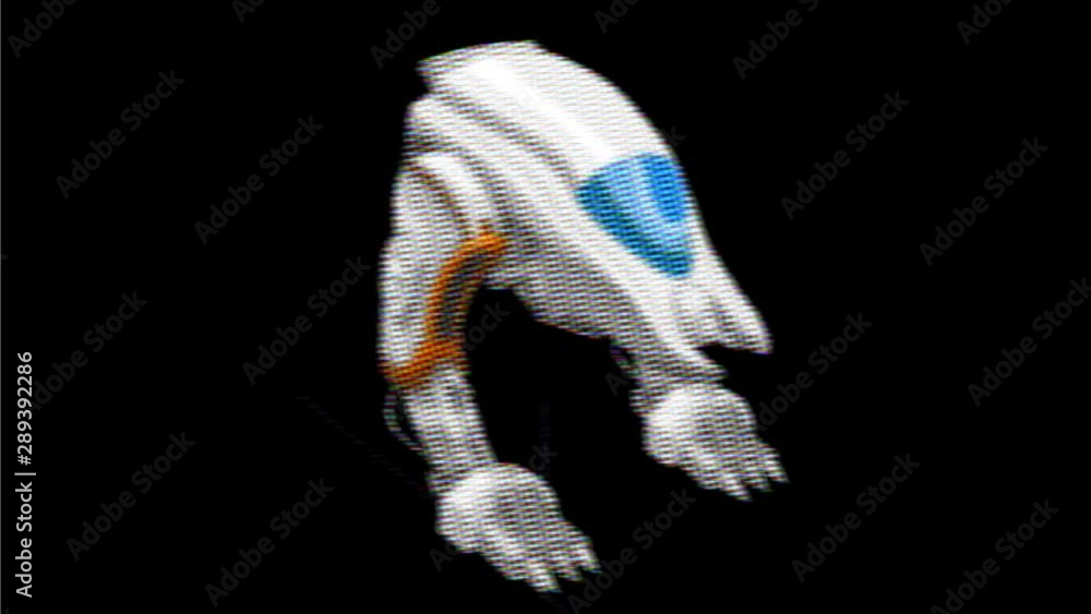 2d Animation motion graphics showing a hologram of futuristic sci-fi ...