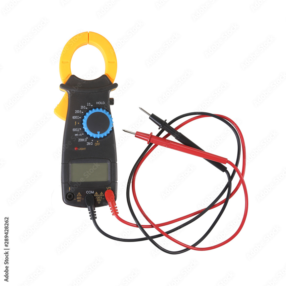 Poster Clamp Amp meter for electrical tester that combines a voltmeter ...