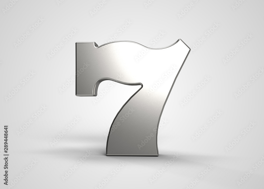 Slots 7 Symbol Slot Machine Reel Casino 3D Render | Uwalls.co.uk