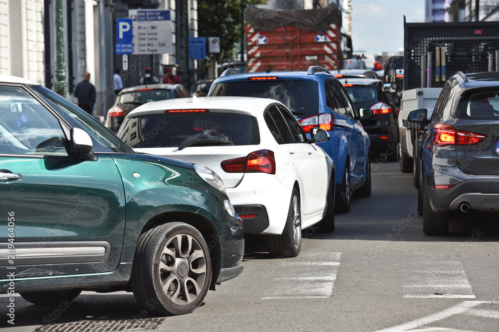 embouteillage circulation trafic environnement pollution carbone ...