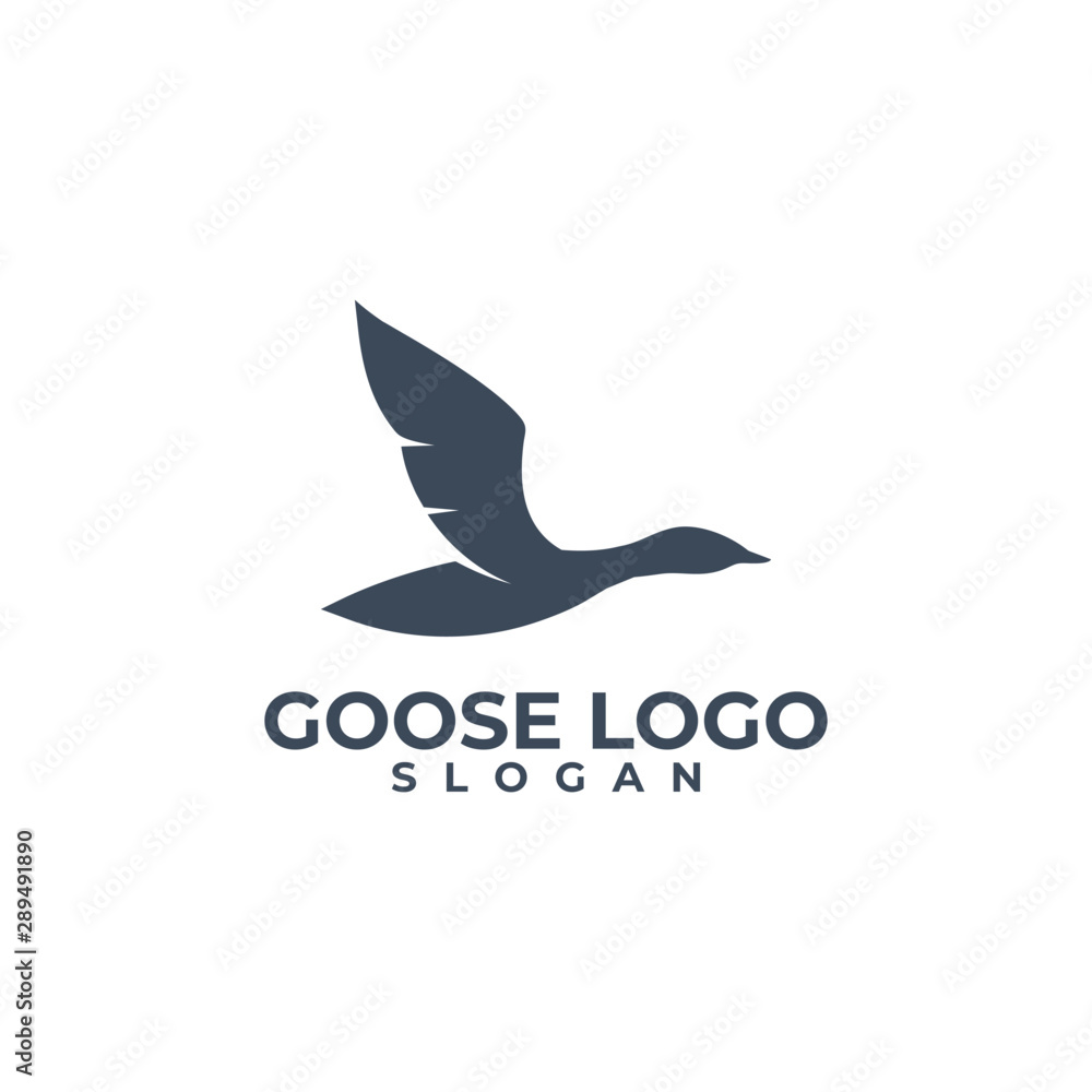 Logo with a symbol of “GOOSE" formed a good symbol Stock Vector | Adobe ...