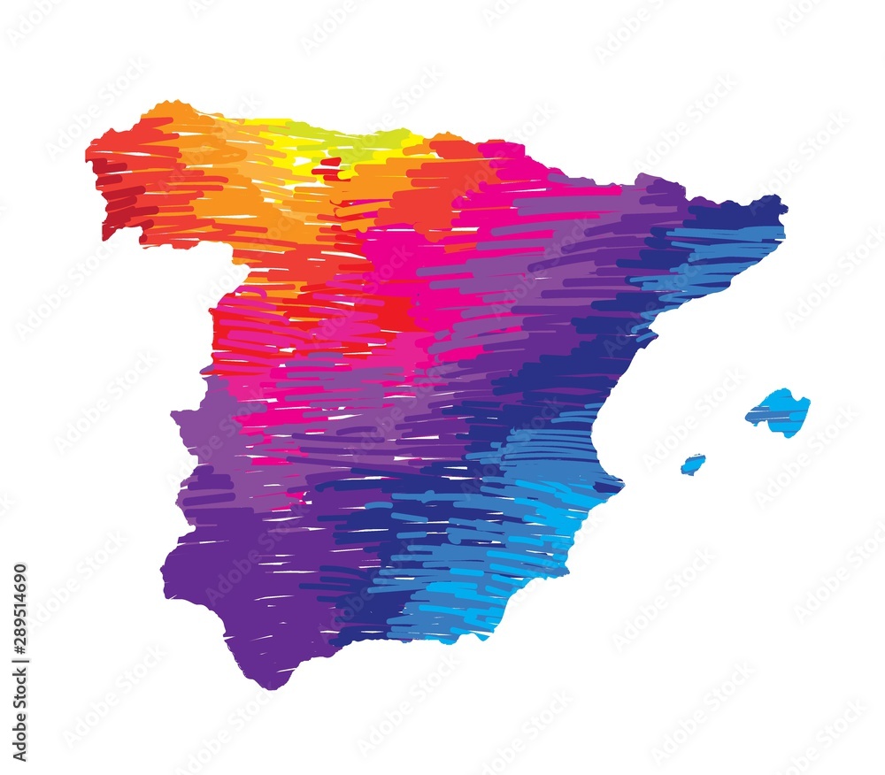 The Country Of Spain Drawing