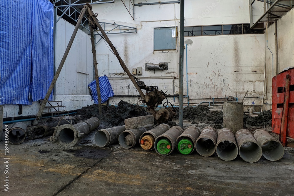 Bored pile construction works for the strength in construction site ...