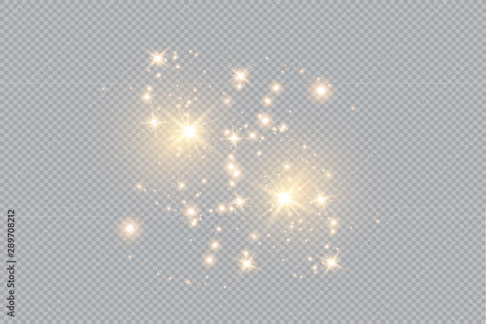 Set of Vector glowing light effect stars bursts with sparkles on ...
