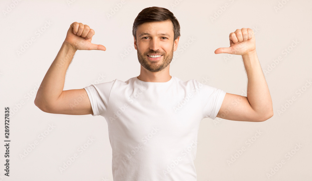 Person Pointing To Himself