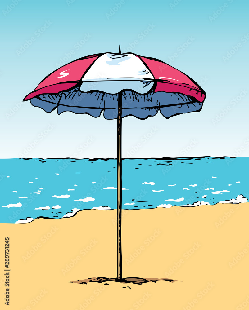 Parasol. Vector drawing Stock Vector | Adobe Stock