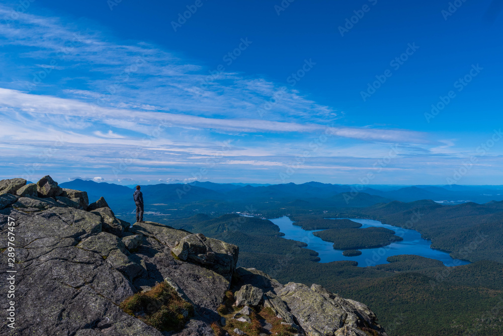At the summit of Whiteface Mountain, behold the breathtaking panorama ...