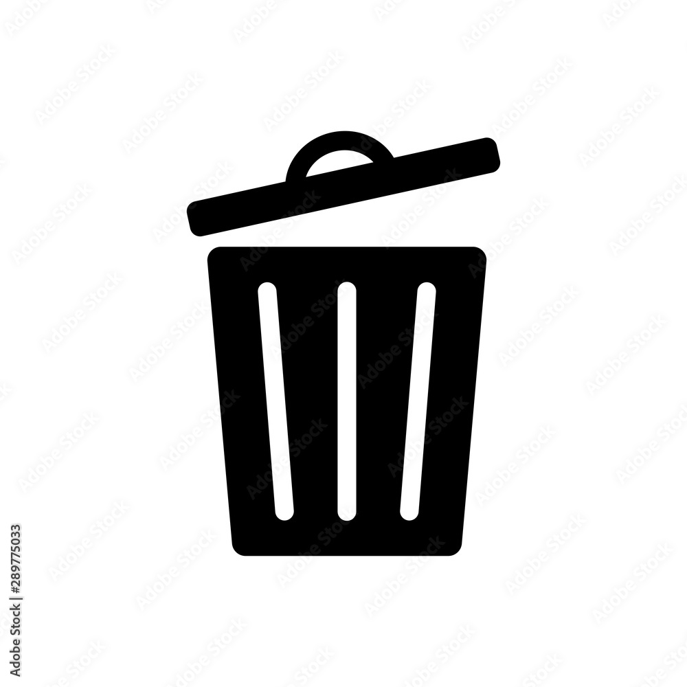 Trash can, resycle, clean symbol icon vector EPS 10 illustration Stock ...