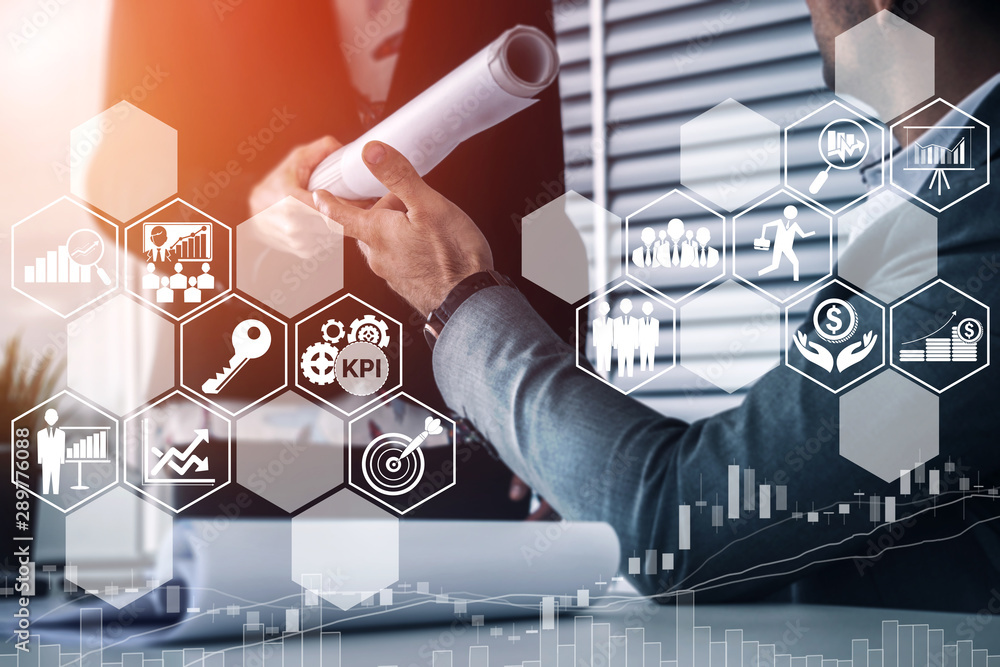 KPI Key Performance Indicator for Business Concept - Modern graphic ...