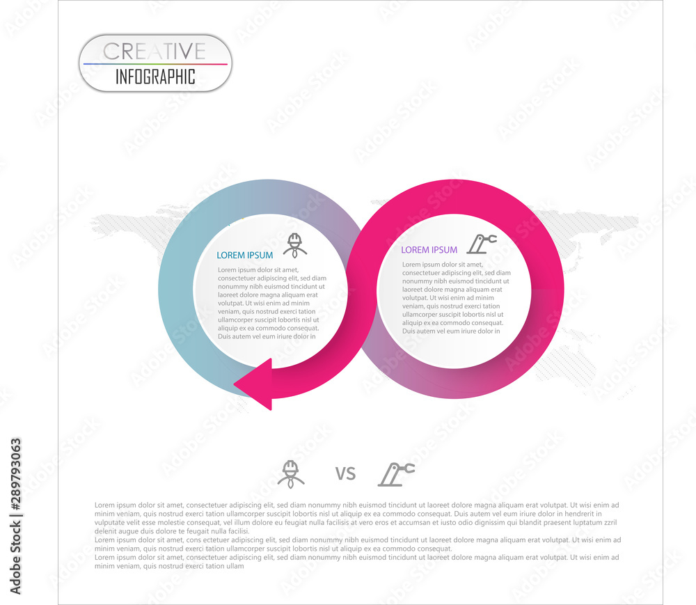 Vetor de Infographic Diagram design with step process flowchart for ...